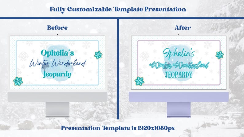 Friendsmas Christmas Jeopardy Party Game Winter Wonderland Theme for ...