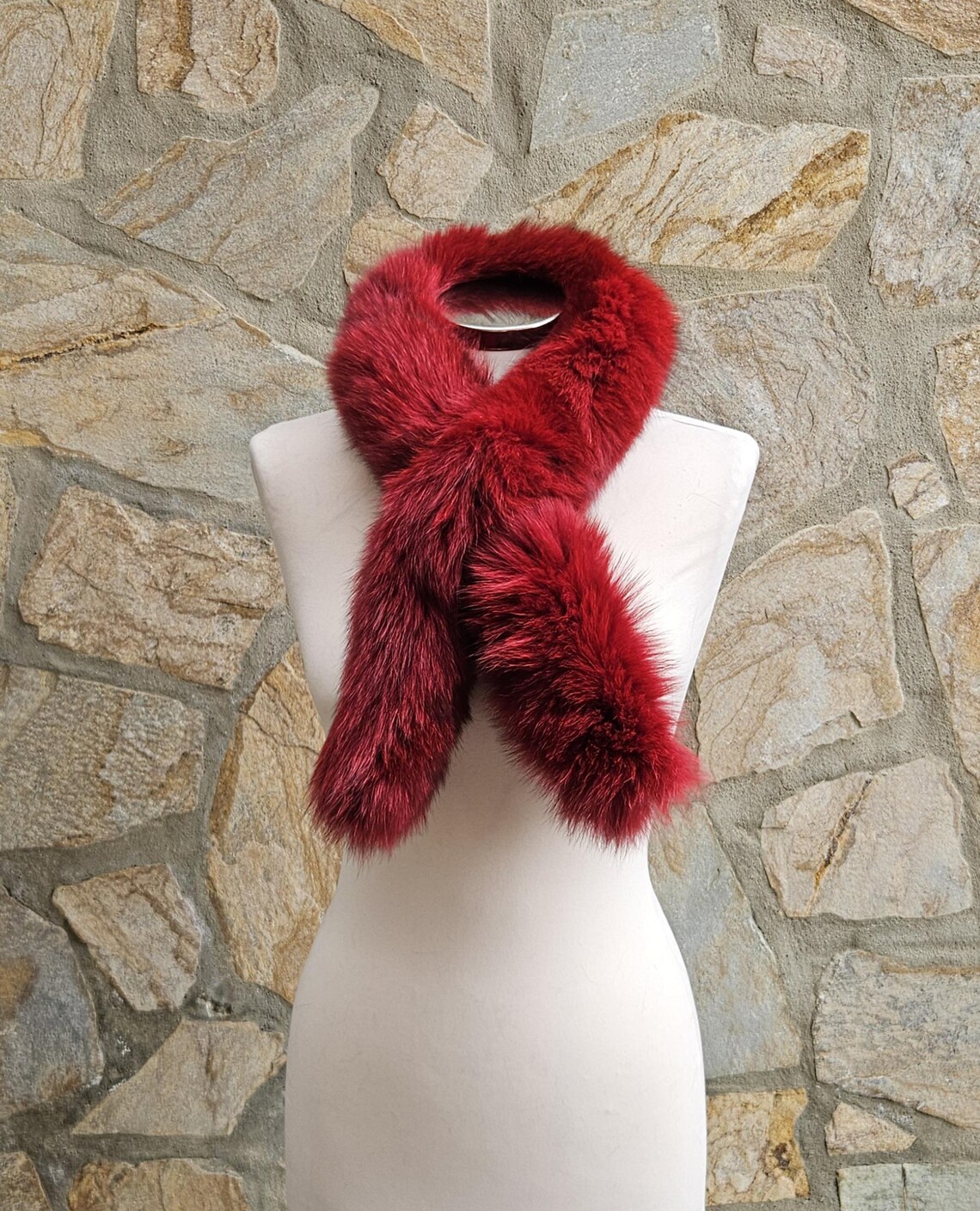 Fur Scarf ,red Fox Scarf, Real Fox Fur - Etsy