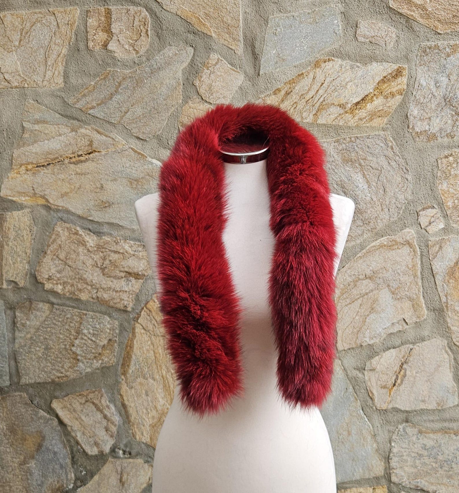 Fur Scarf ,red Fox Scarf, Real Fox Fur - Etsy