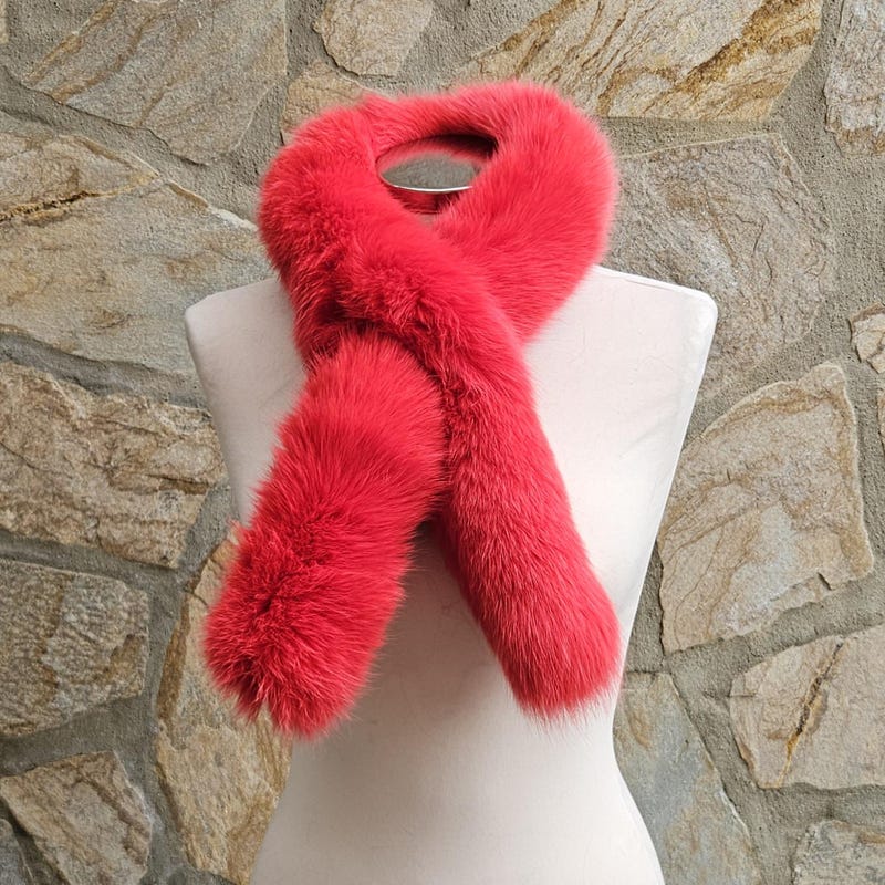 Red Fox Scarf - Etsy