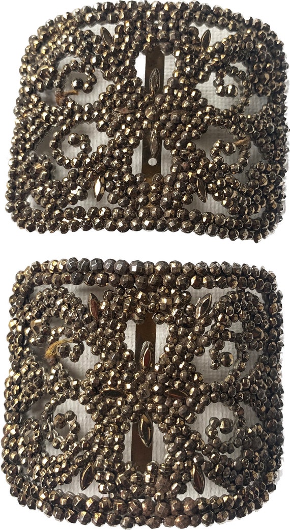 vintage shoe buckles - Gem