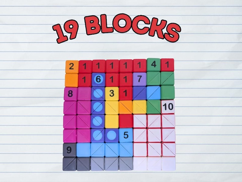 Foldable Number Blocks Interactive Toy - Etsy