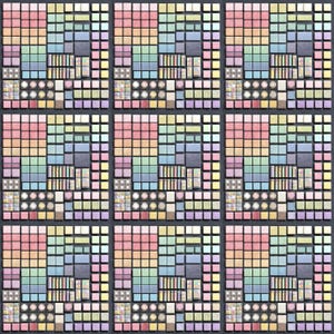 28 Digital Papers 4K Pastel Coloured Kawaii Tile, Cute Digital Paper ...