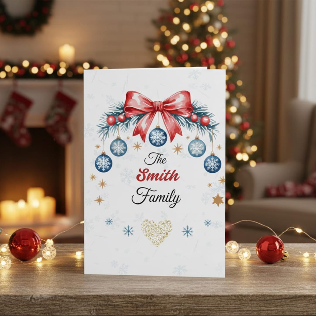 Personalized Christmas Cards for Families and Couples, 8 Different ...