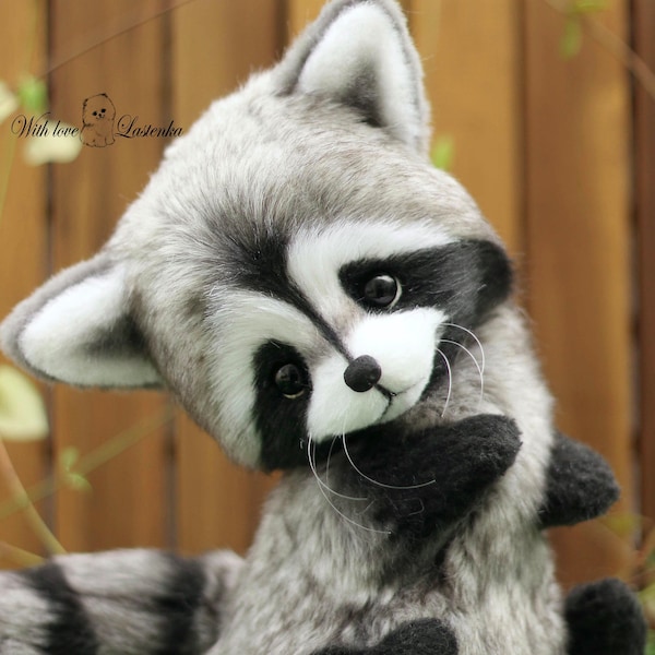 Realistic Raccoon - Etsy