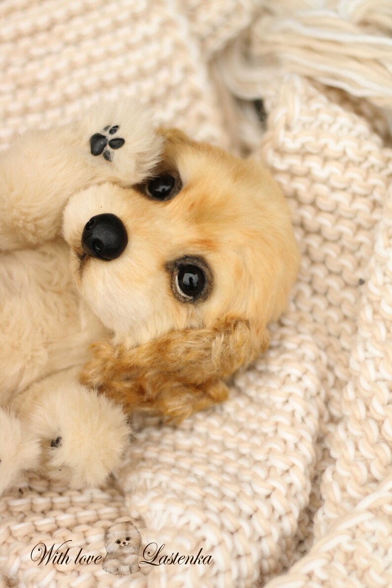 Cocker Spaniel dog Daisy OOAK collectible teddy dog handmade | Etsy
