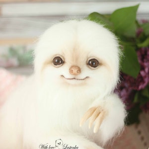 Sloth Brooke Stuffed Realistic Artist Toy. Stuffed OOAK Collectible ...