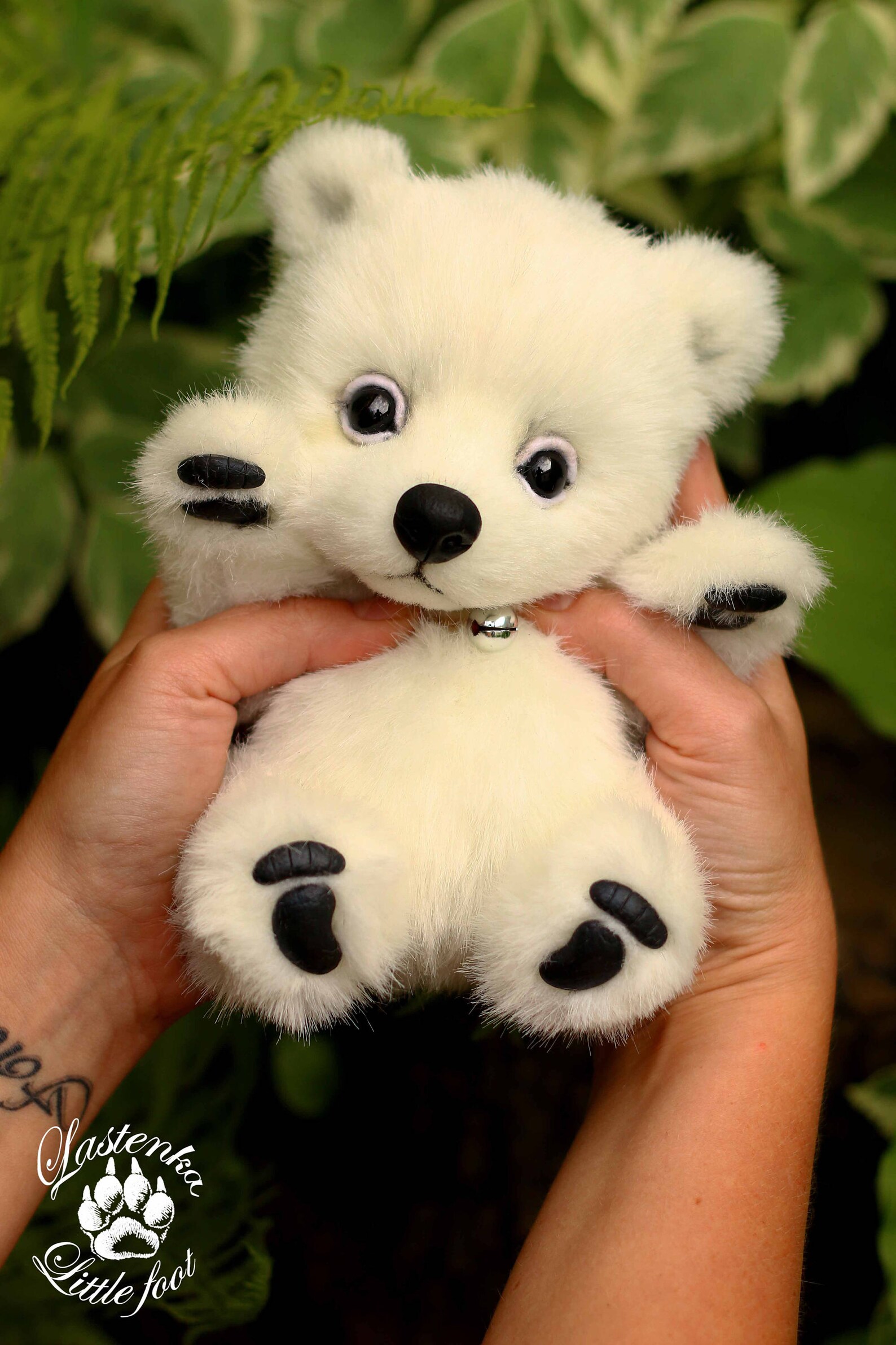 Polar Teddy Bear Cub Pauli OOAK Artist Collectible Stuffed | Etsy