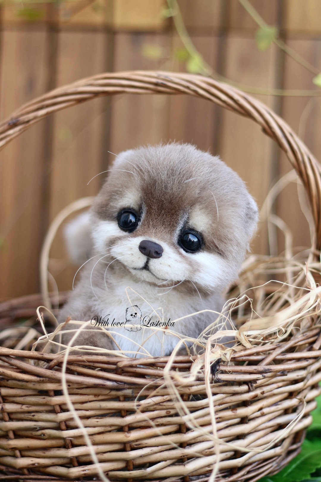 Otter Sonya Stuffed Toy. Handmade Plush Collectible OOAK Teddy Bear ...