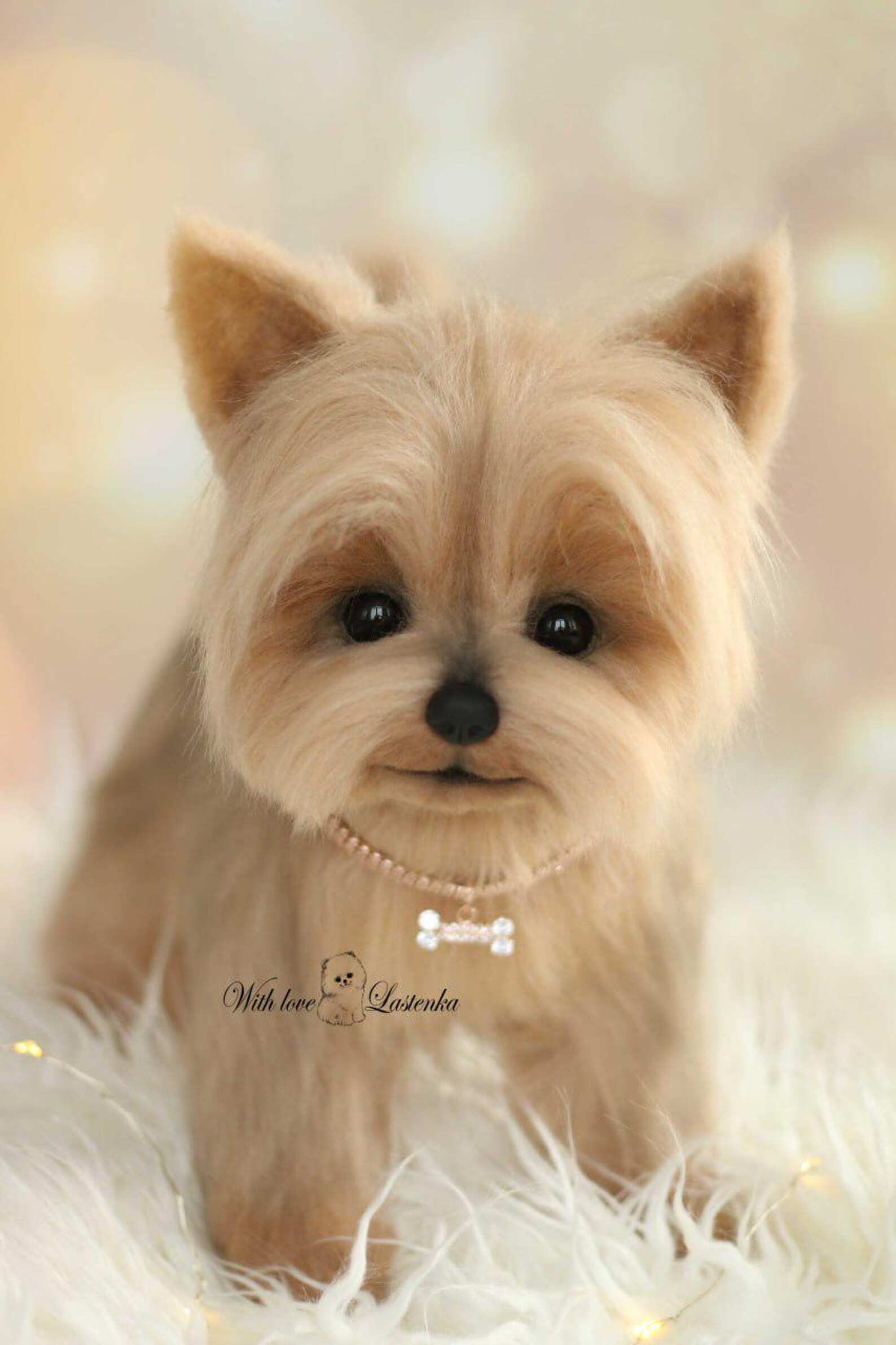 OOAK Mohair Yorkie Art Doll: Handmade Yorkshire Terrier Collectible - Etsy