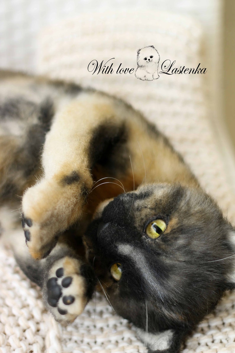 Realistic Stuffed Cat Portrait: OOAK Handmade Collectible Art Doll - Etsy