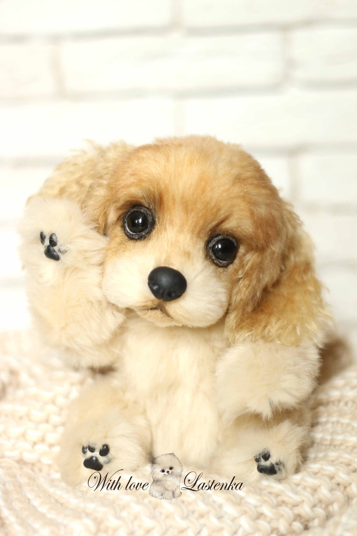 Cocker Spaniel dog Daisy OOAK collectible teddy dog handmade | Etsy