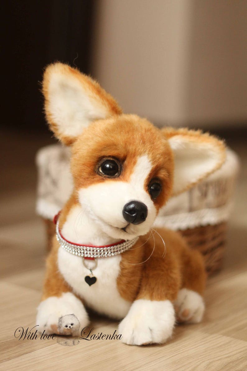 Realistic puppy Welsh Corgi Pembroke Kelly OOAK handmade plush | Etsy