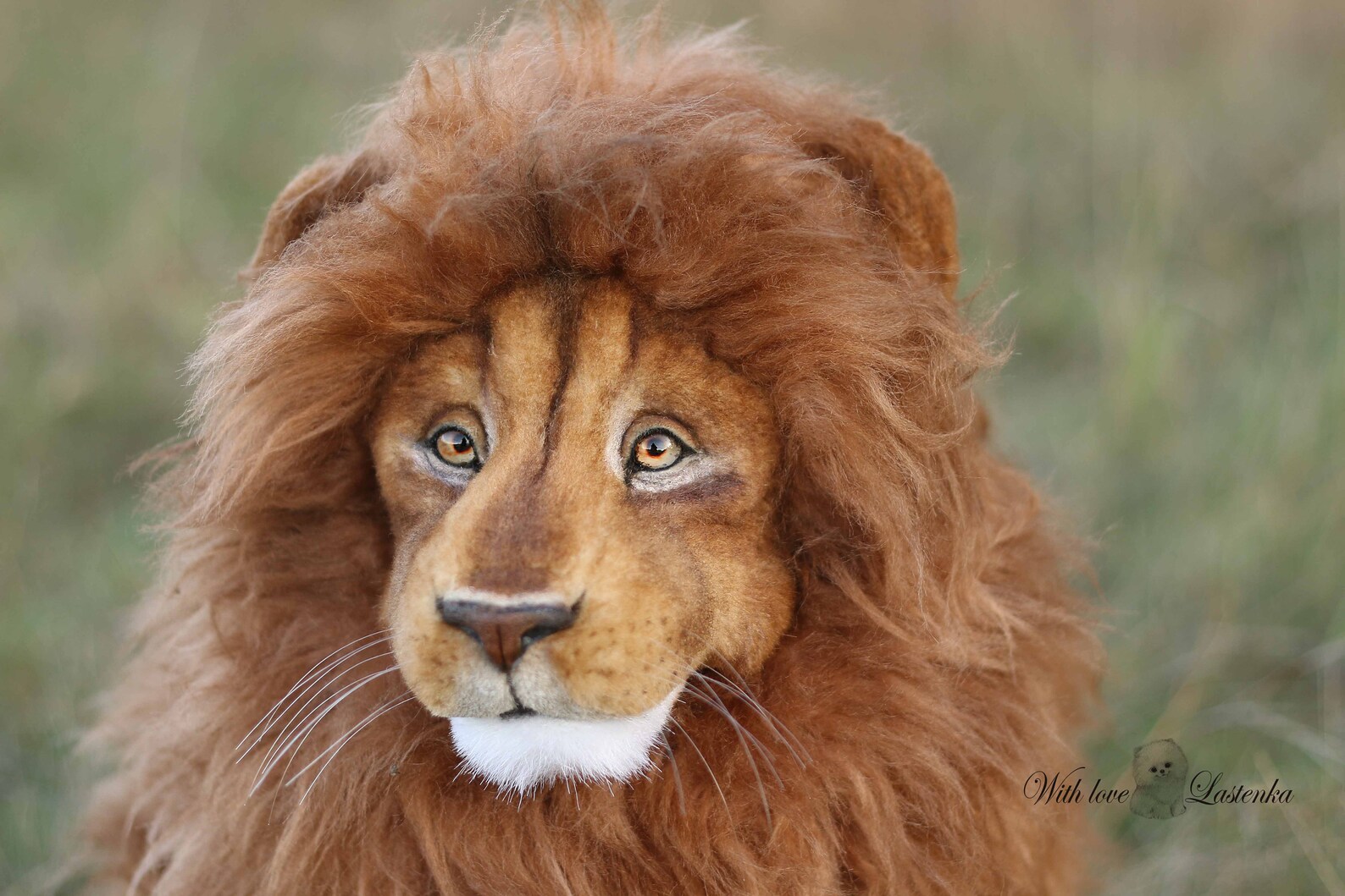 Big Realistic Lion and Lion Cub. - Etsy