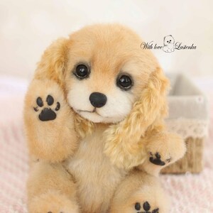 Cocker Spaniel Dog Daisy OOAK Collectible Teddy Dog Handmade Plush ...