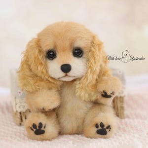 Cocker Spaniel Dog Daisy OOAK Collectible Teddy Dog Handmade Plush ...