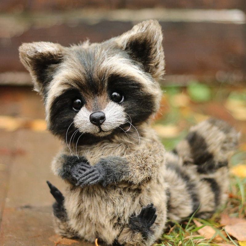 Raccoon Toy - Etsy