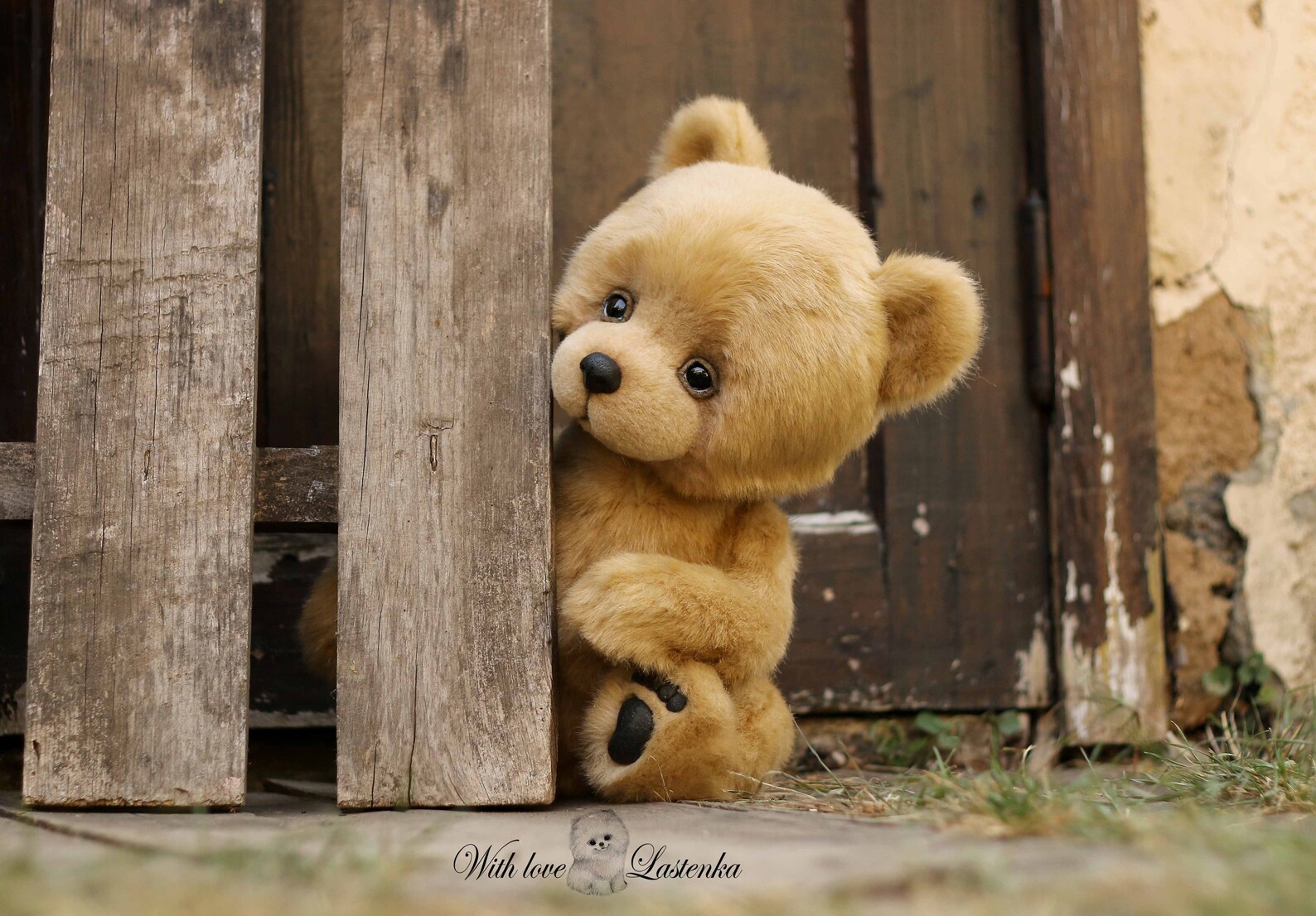 Teddy Bear September OOAK bear artist collectible stuffed | Etsy