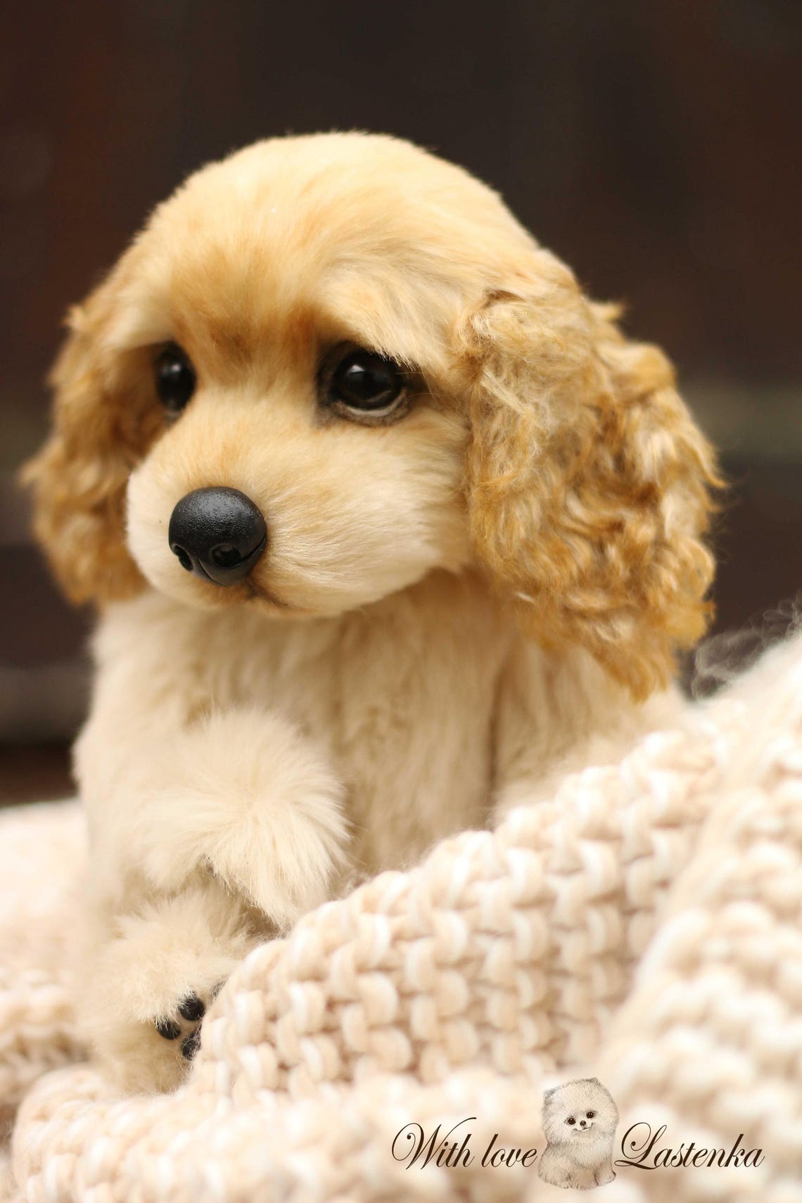 Cocker Spaniel dog Daisy OOAK collectible teddy dog handmade | Etsy