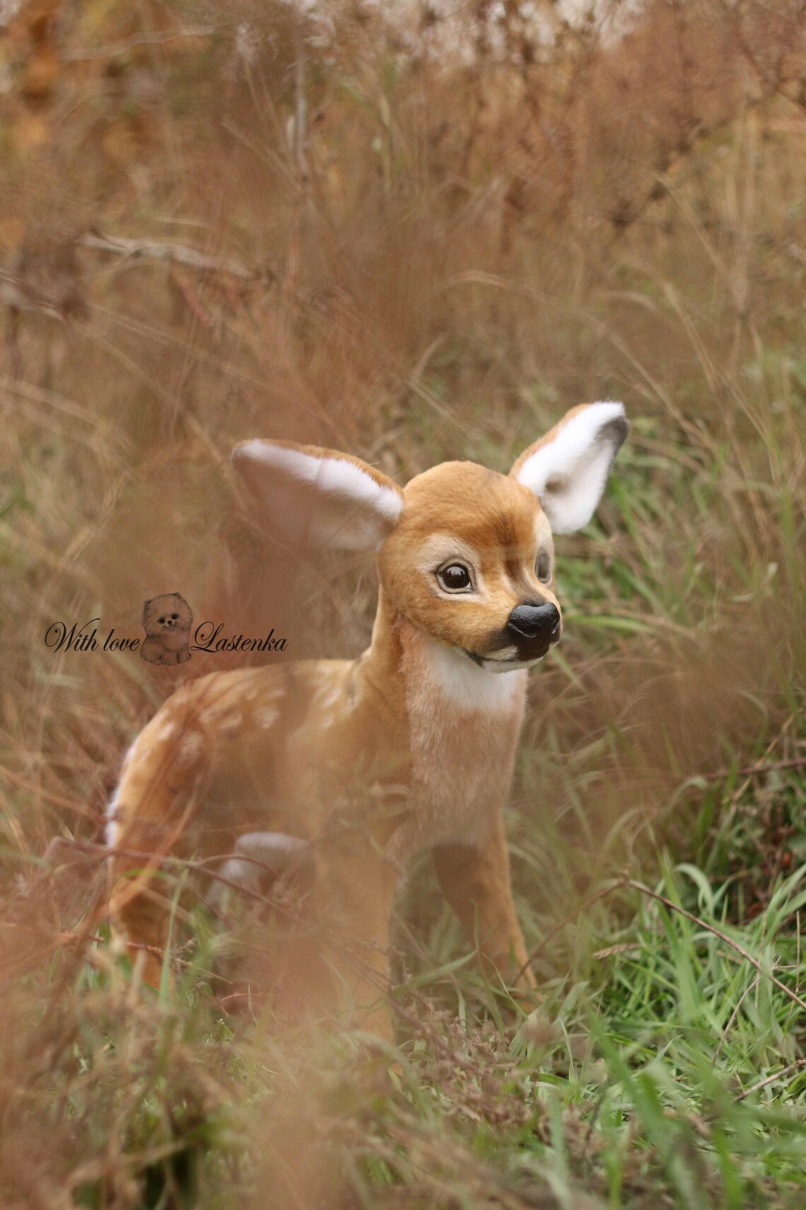 Lifelike fawn Faline artist OOAK baby deer. Made to order | Etsy