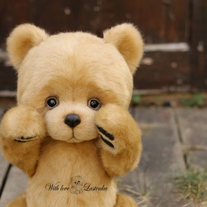 Teddy Bear September OOAK Bear Artist Collectible Stuffed Plush Bear ...