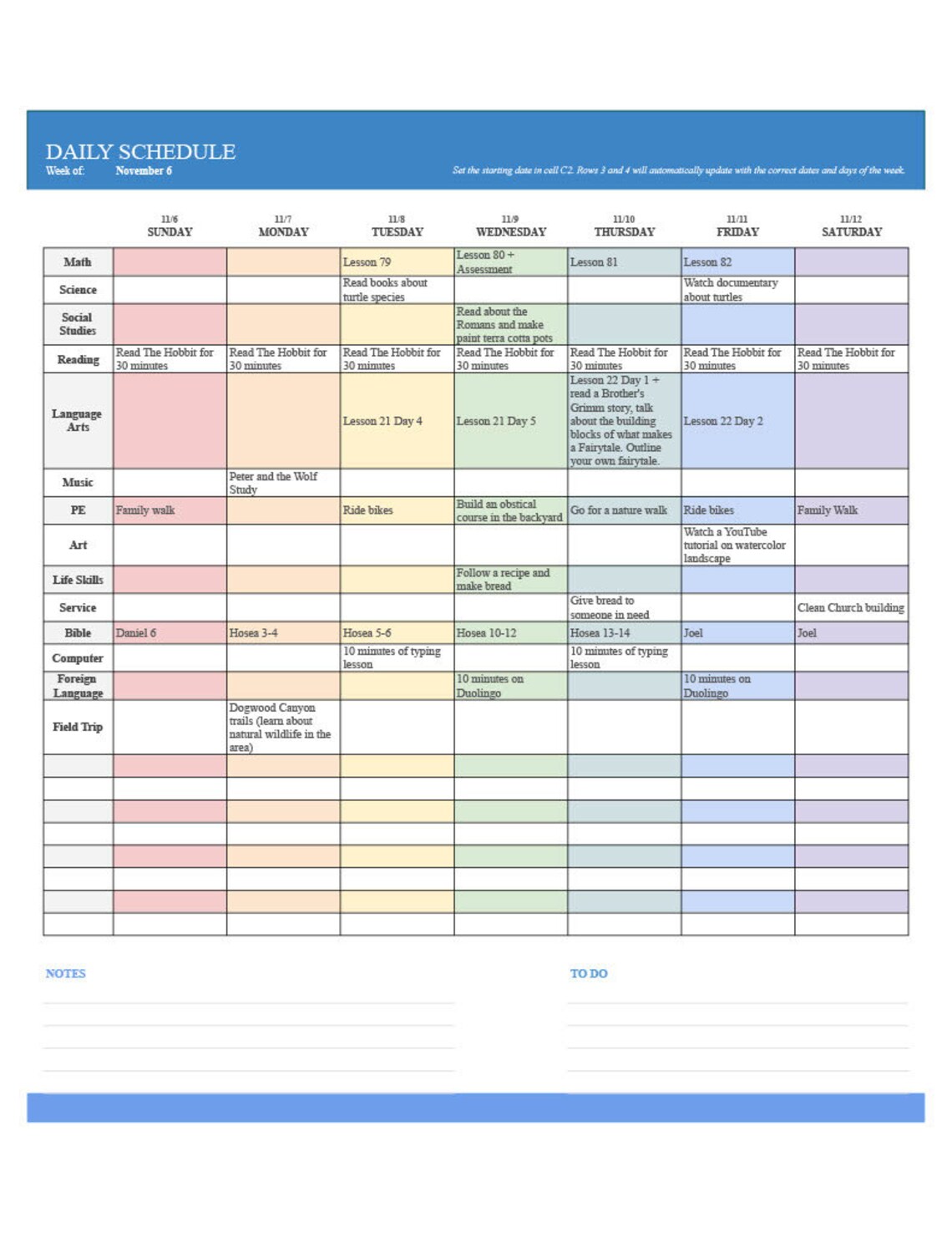 2024-2025 JULY Start Date, Editible Homeschool Hours Google Sheets ...