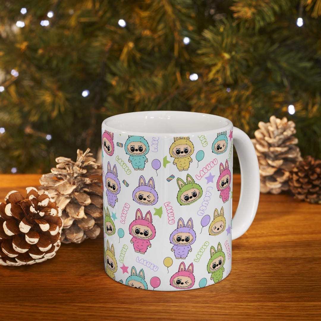 Labubu Mug , Cute Coffee Cups Gift for Her or Him ,pastel Character ...