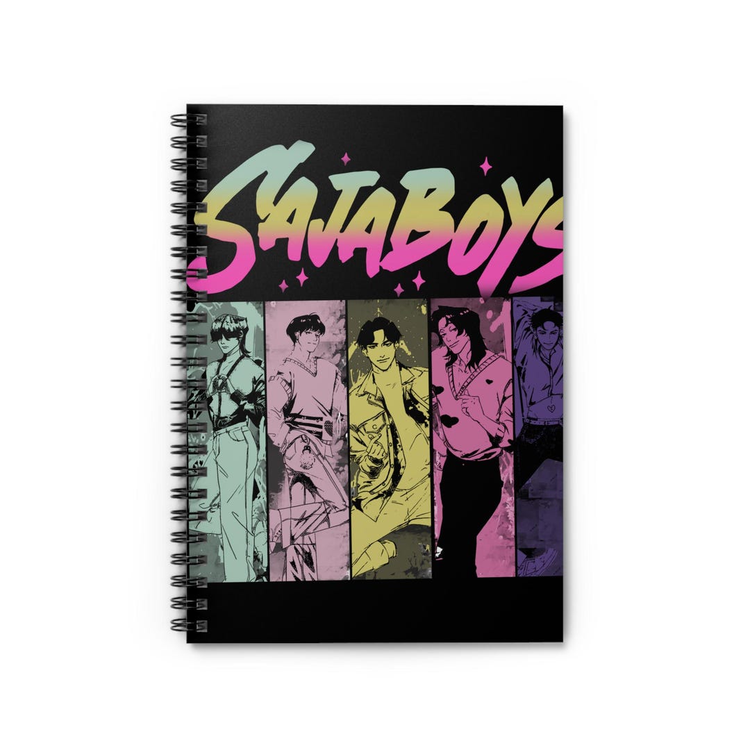 Saja Boys Anime Notebook, Colorful Aesthetic Spiral Journal, K-pop ...