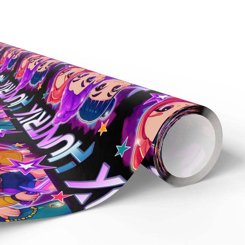 Kpop Demon Hunters Wrapping Paper , Colorful Pop Star Gift Wrap ...
