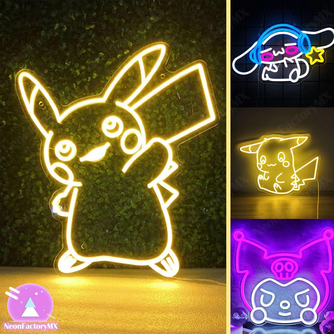 Cute Cartoon Neon Sign, Anime Neon Light, Japanese Neon Wall Decor ...