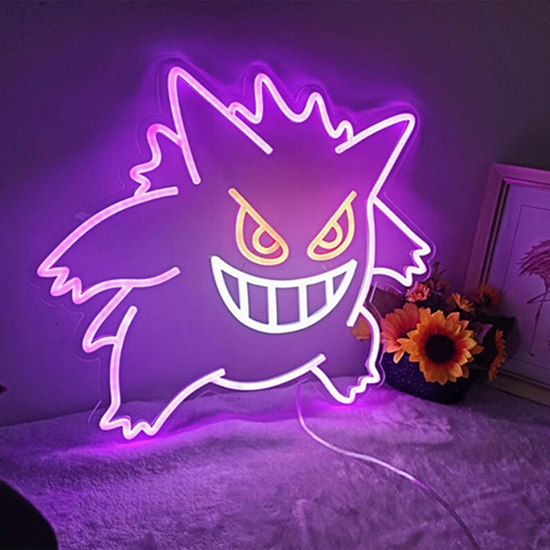 Cute Anime LED Neon Sign, Cartoon Neon Light, Custom Neon Bar Sign ...