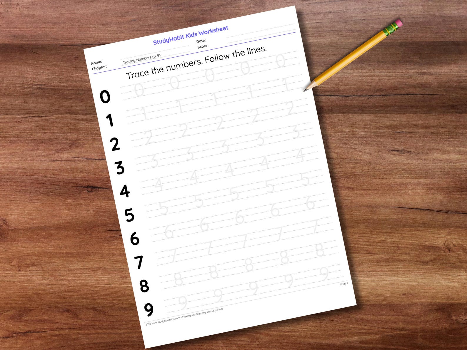 Number Tracing 0-100 Worksheets for Kindergarten, First Grade (PDF) - Etsy