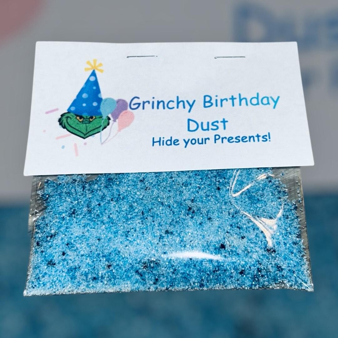 Grinchy Birthday Dust, Birthday Party Favors, Birthday Gifts - Etsy