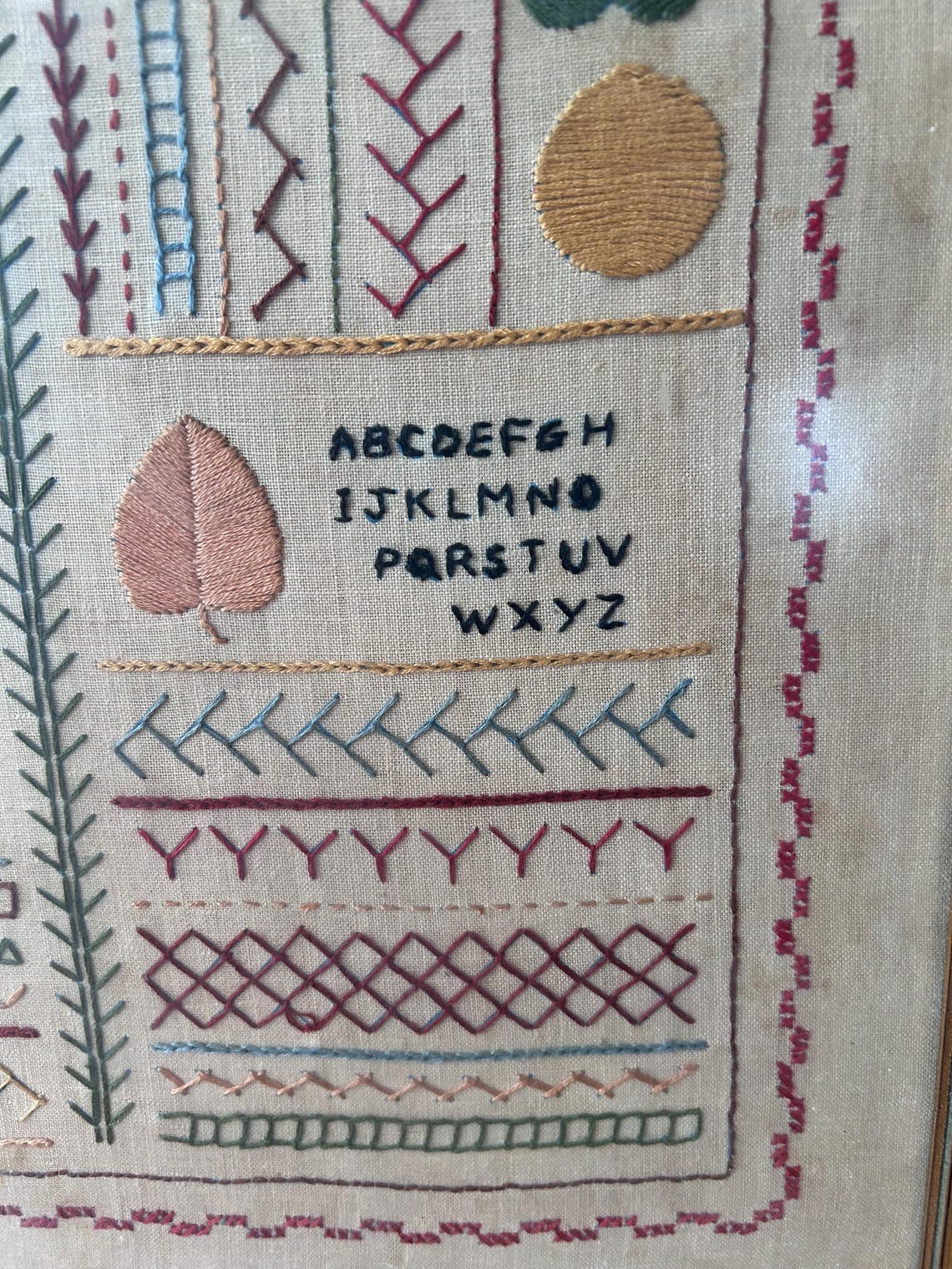 Vintage Sampler With Various Motifs - Etsy