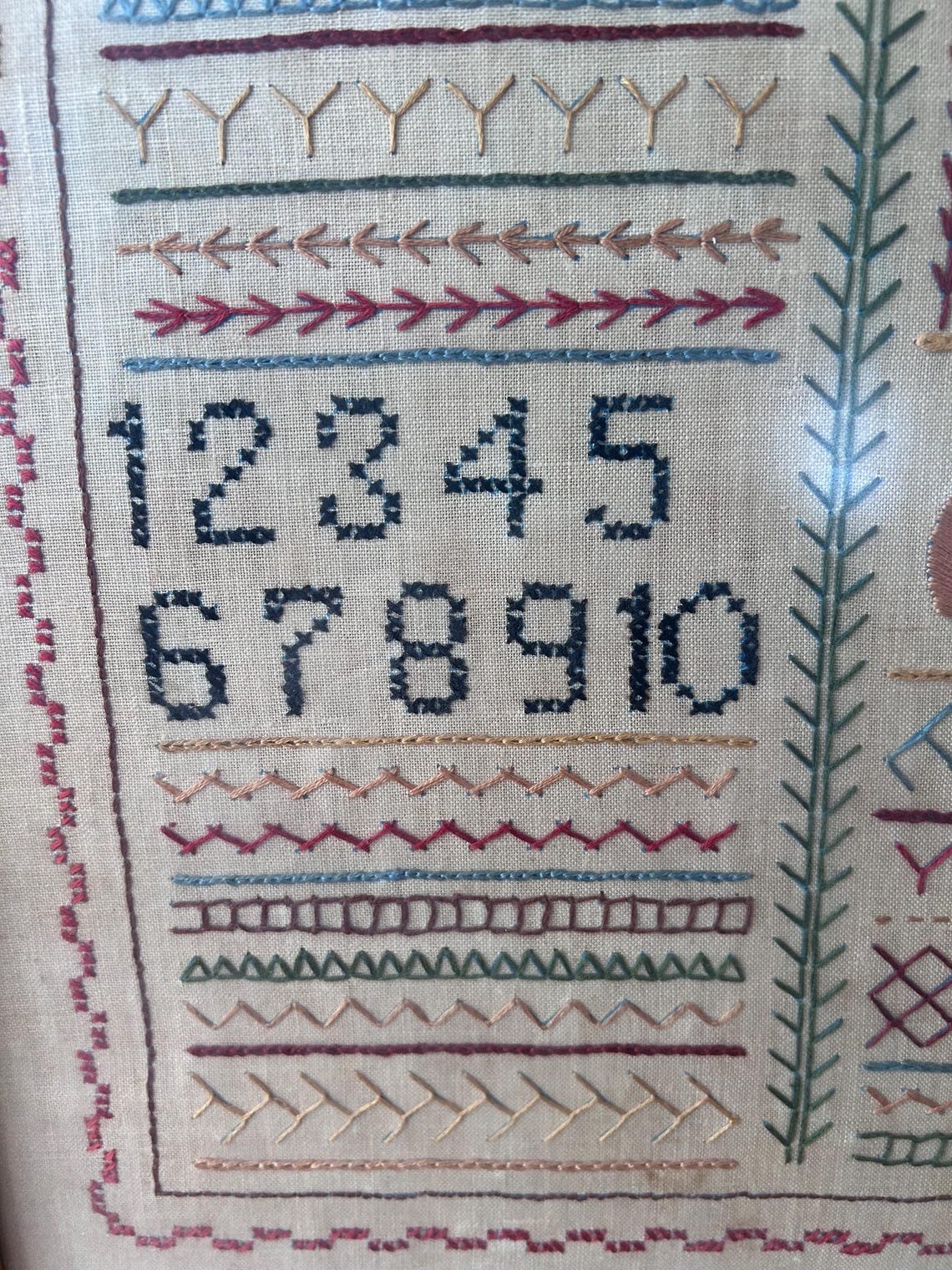 Vintage Sampler With Various Motifs - Etsy