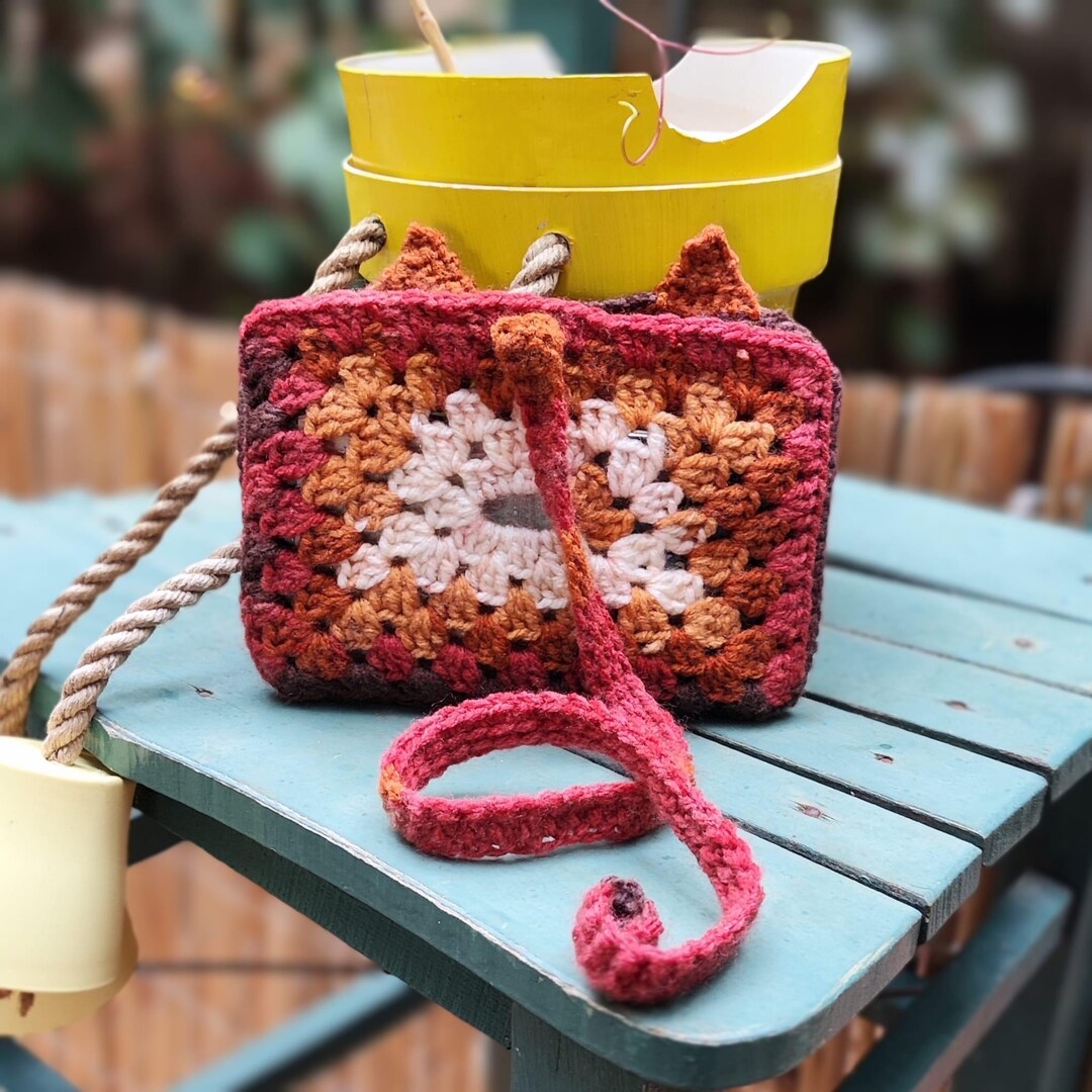 Crochet Calico Cat Phone and Tobacco Bag/purse, Handmade Wallet - Etsy