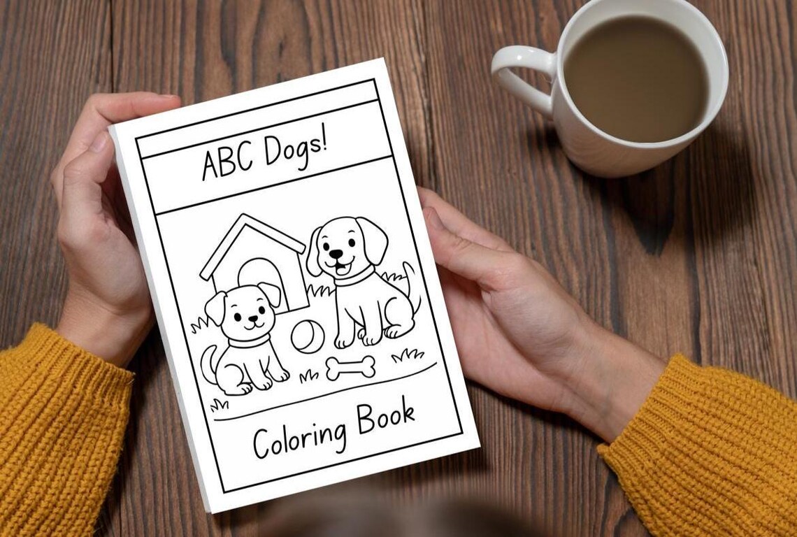 ABC Dogs Coloring Book| Printable Template| Instant Download - Etsy Canada
