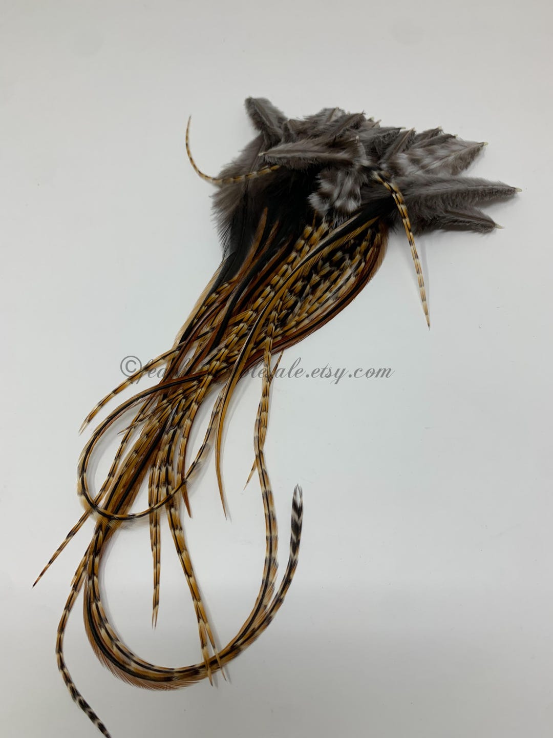 Cree Rooster Feather Craft Supplies Natural Feathers With Tiger Like ...