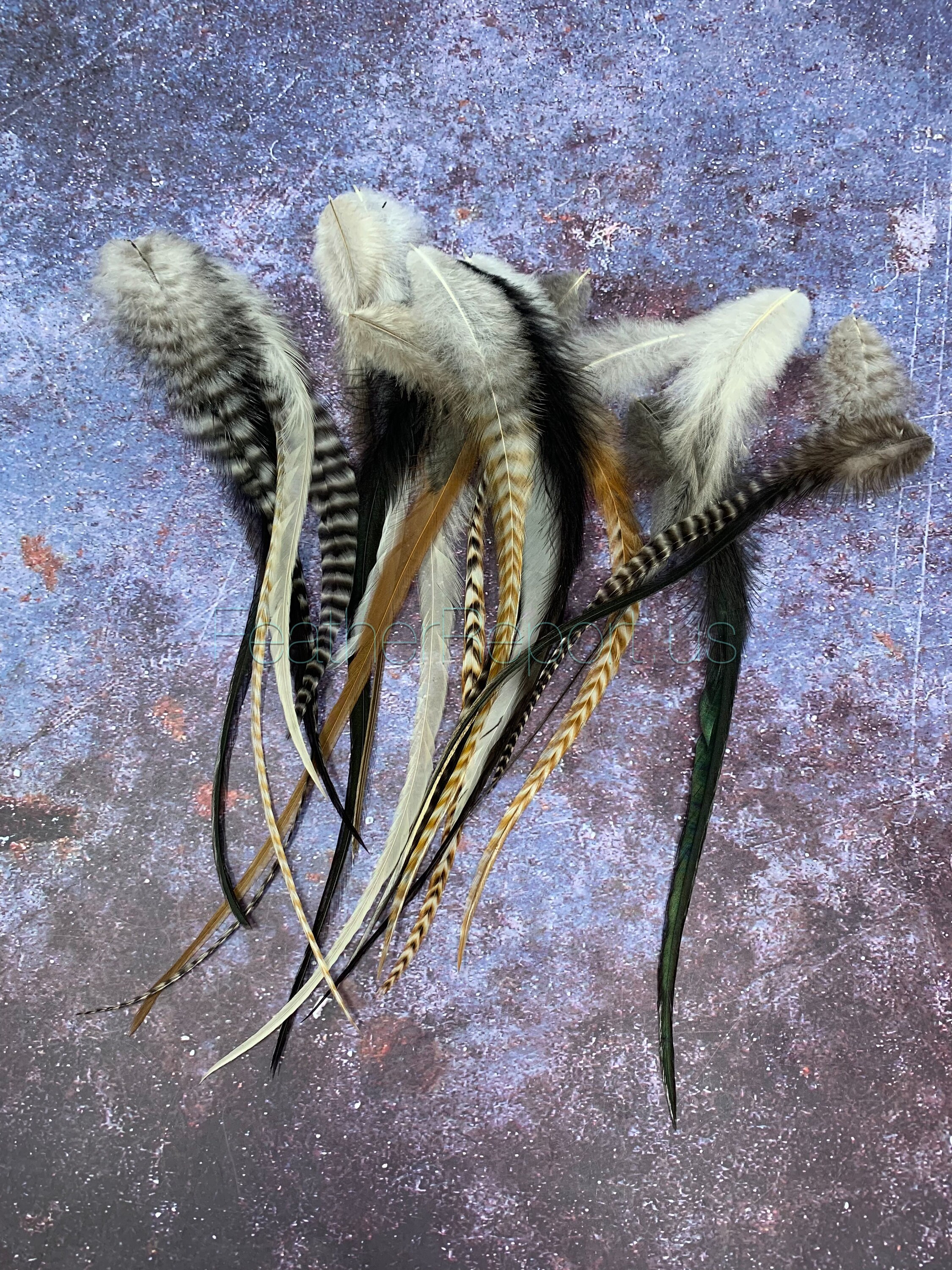 Long Fluffy Natural Feathers for Hair and Crafts Full Rooster | Etsy