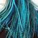 Aqua Turquoise Feather Hair Extensions 10 Long Hair Feathers - Etsy