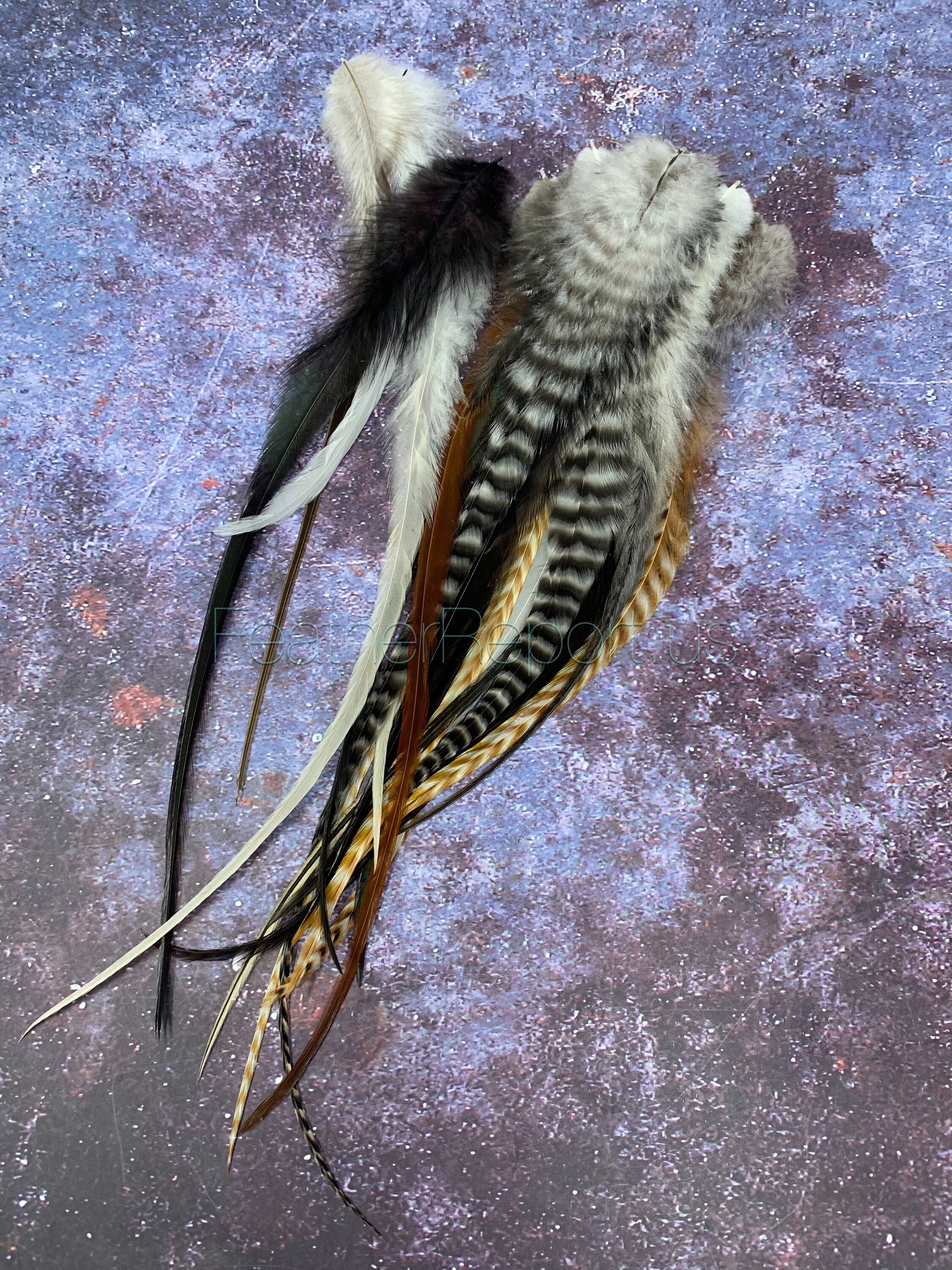 Long Fluffy Natural Feathers for Hair and Crafts Full Rooster | Etsy