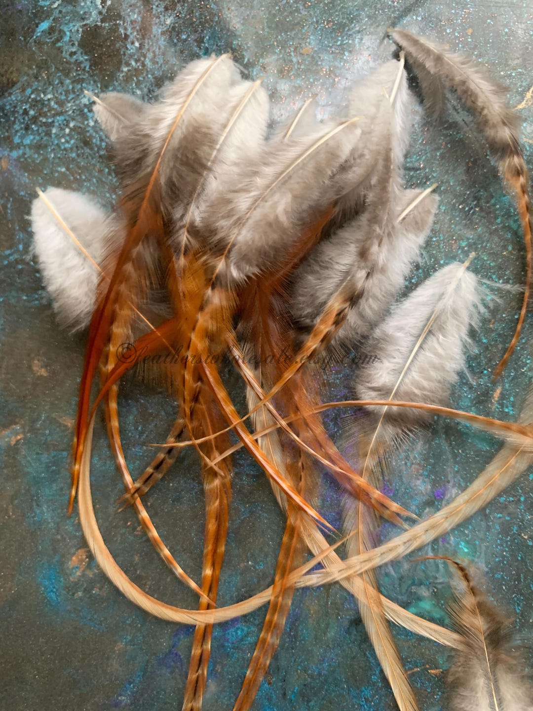 Brown Craft Feathers Natural Medium Ginger Rooster Craft Feathers Brown ...