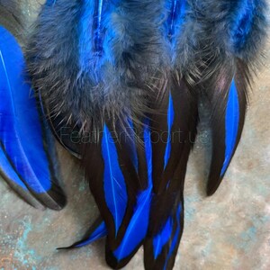 Small Blue Feathers Blue Laced Feather Crafting Plumes Blue Craft ...