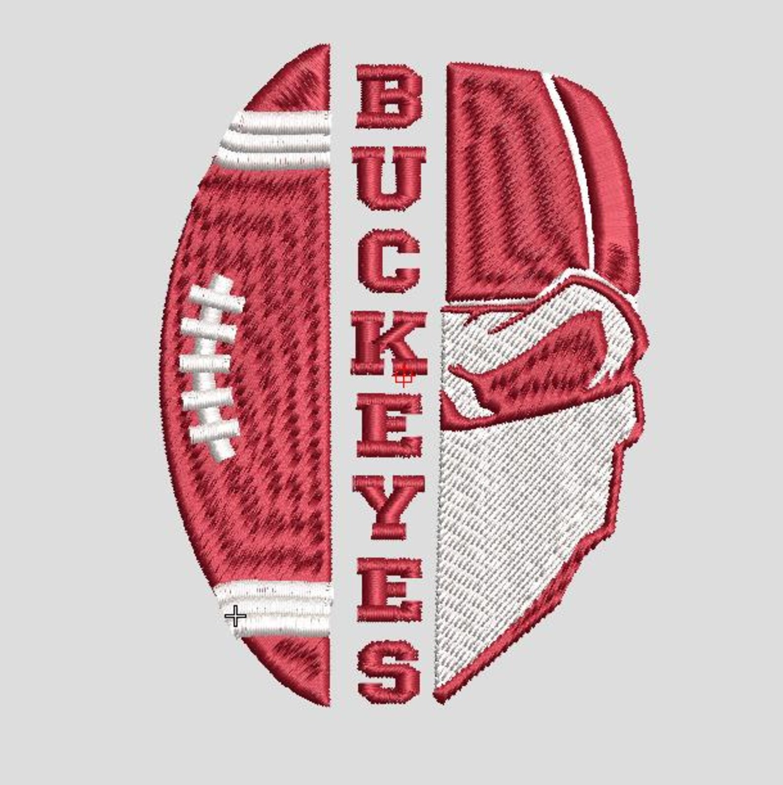 Ohio Buckeyes Embroidery Design: Football Helmet Logo (digital File) - Etsy