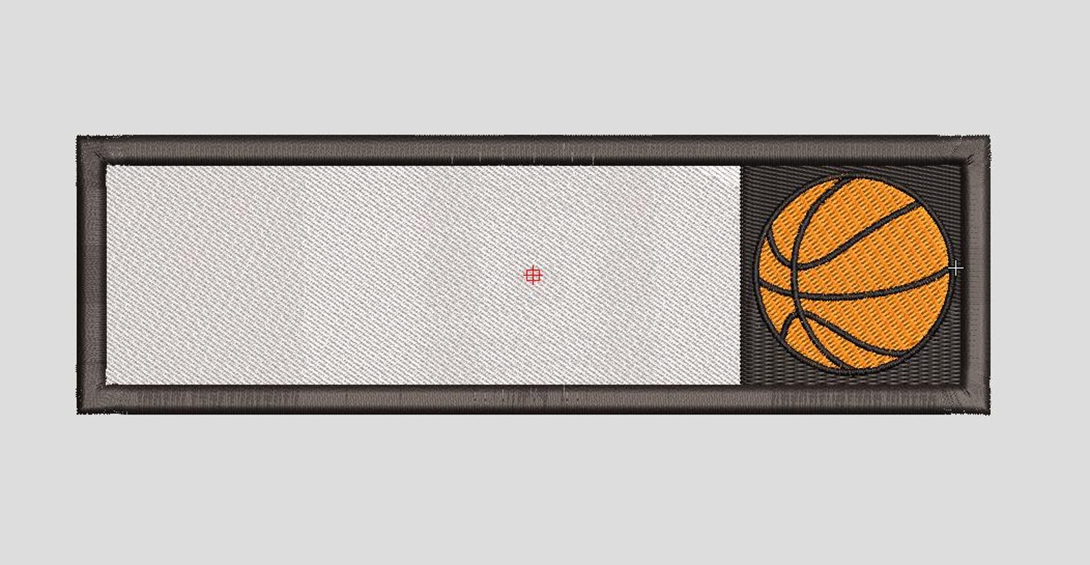 Basketball Name Tag Embroidery Design – Custom Team Patch (5 Sizes, 6 ...