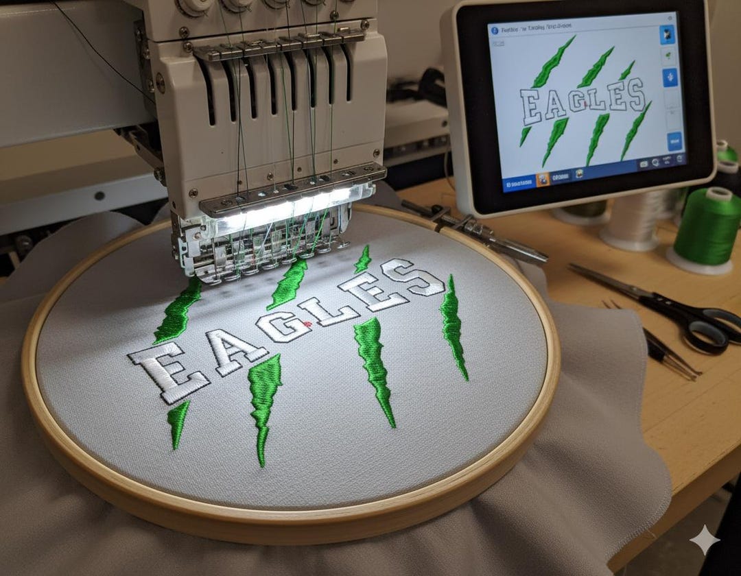 Eagles Claw Marks Embroidery Design: Varsity Style (digital File) - Etsy