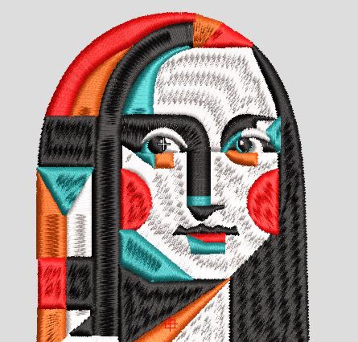 Mona Lisa Embroidery Design – 5 Sizes, 5 Formats | Instant Digital ...