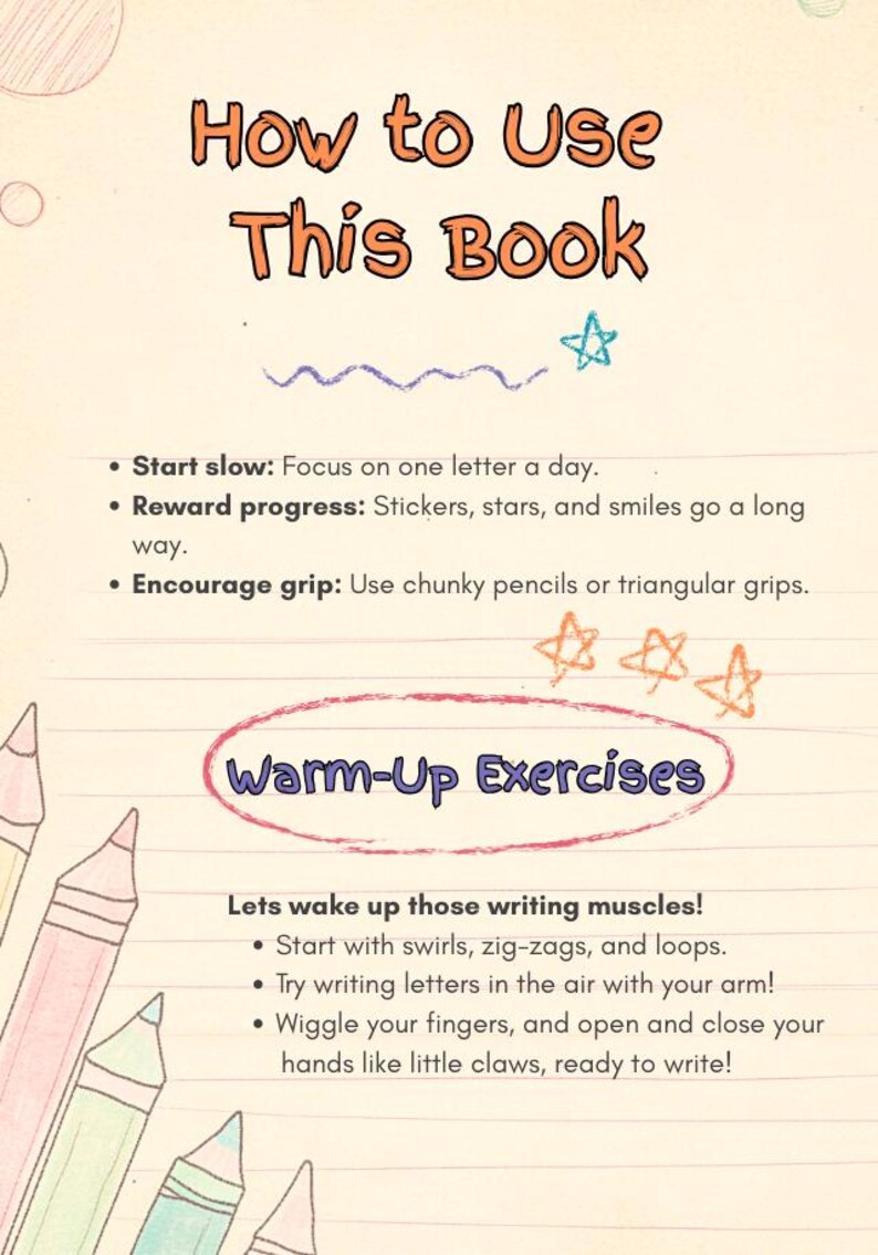 Kids Handwriting Workbook - Alphabet Letter Tracing, Sight Words ...