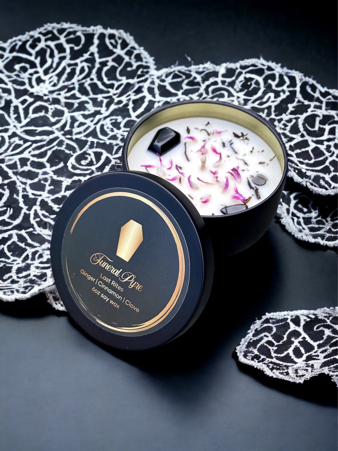 Remembrance Candle Ginger, Cinnamon, Clove last Rites W/ Keepsake ...