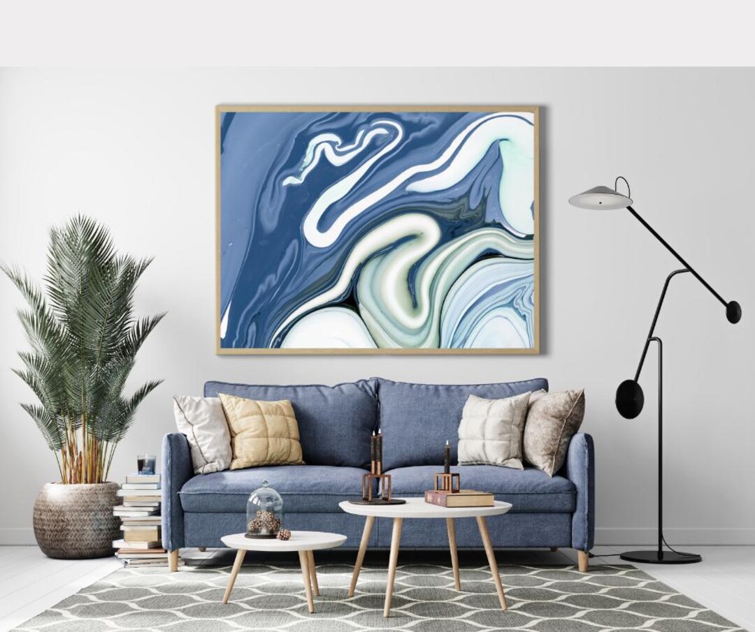 Handmade Turkish Ebru Printable Wall Art – Boho Digital Download ...